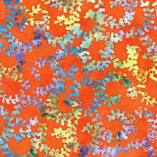 Anthology Coral Reef Vine Orange Batik | Bbqsonlinestore