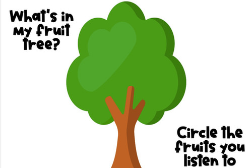 WHAT'S IN MY FRUIT TREE? WORKSHEET | Gamiteacherinaction