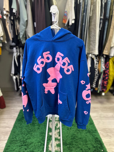 Sp5der Hoodie Blue Beluga | Holy Kickz