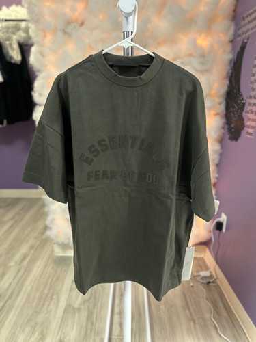Fear Of God Essentials Dark Grey Front Logo | Holy Kickz