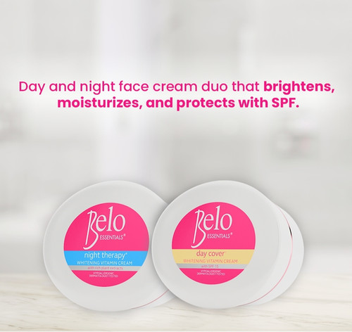 BELO Day Cover Whitening Cream 50g + Night Therapy Whitening Cream 50g ...