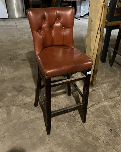 Leather Bar Stool Rust Colour | CEN Limited