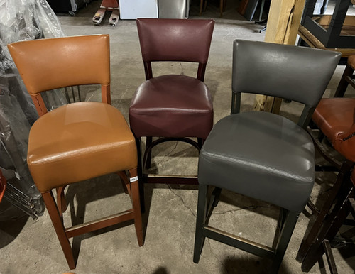4 Leather Bar Stools in Assorted Colours | CEN Limited