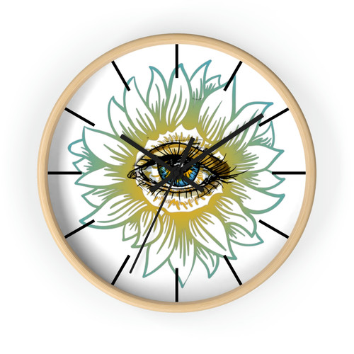 Real Eyes Wall clock | Reframe.Info