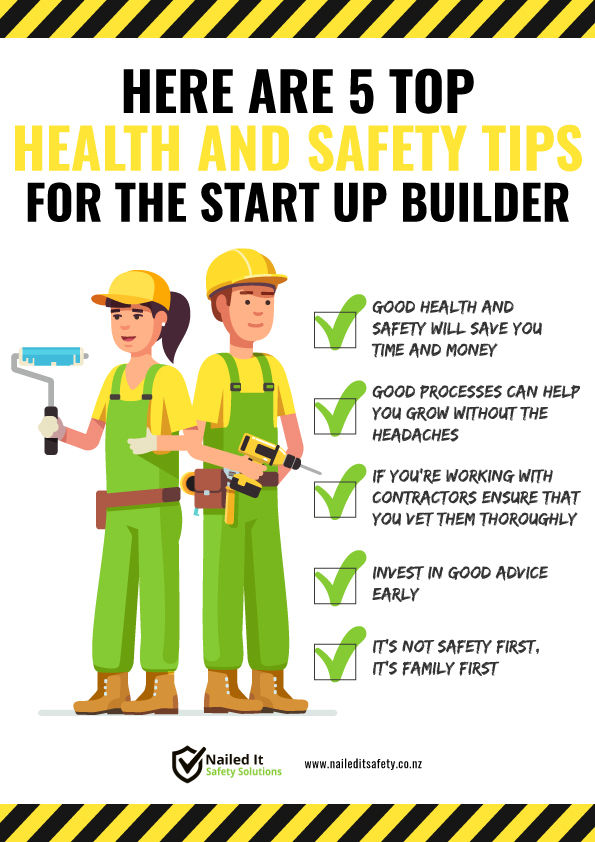 Five Top Health And Safety Tips For The Start-Up Builder