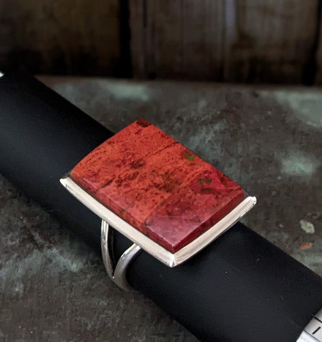 Rare Sonoran Sunrise Cuprite Ring 925 Sterling Silver 11.6g Size 8 or ...