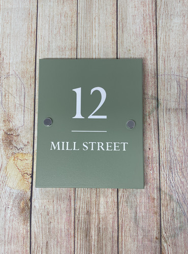Wall Mounted House Name/Number Sign | BoozyWoos