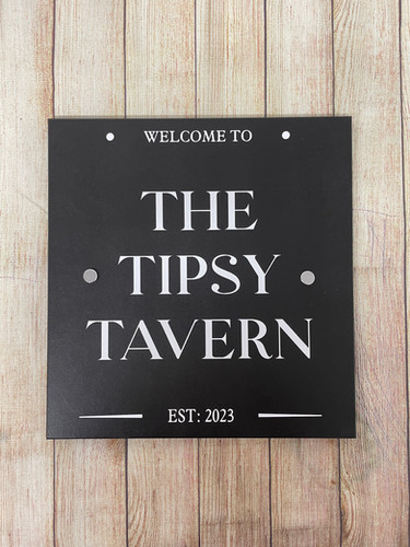Wall Mounted Bar Name Sign | BoozyWoos