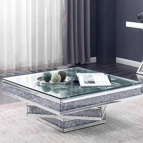 Esco Crushed Diamond Coffee Table | Prestige Home and Decor