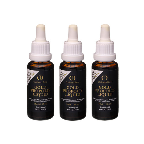 High Strength Propolis Liquid 3 x 30ml | Chalmers Dale Australia