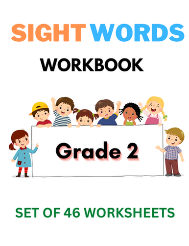 Sight Words: For Grade 2 (Set of 46 Worksheets) | KidsLearnRead