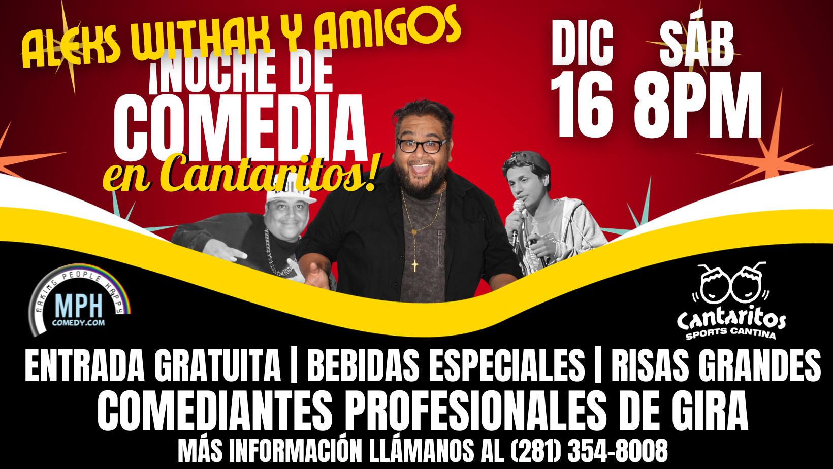 ¡Aleks Withak y Amigos en Cantaritos Sports Cantina! 16 de diciembre de ...