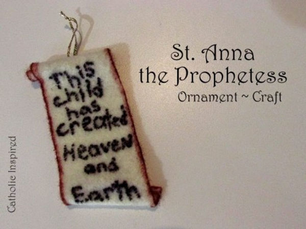 St. Anna the Prophetess Craft {Liturgical Ornament}