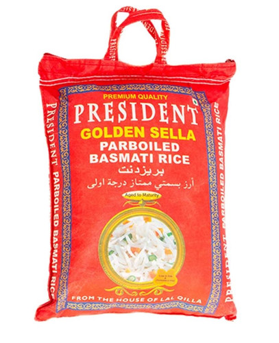 President Golden Sella Parboiled Basmati Rice 5Kg | SHAIYAN´S