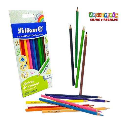 Lapices de Colores Pelikan Original - Caja de 12 Colores | Cajasyregalosec
