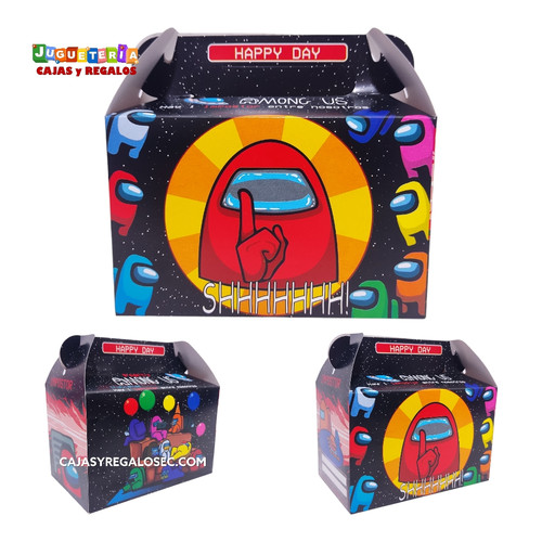 Cajas para Sorpresas - Among Us - 12 unidades | Cajasyregalosec