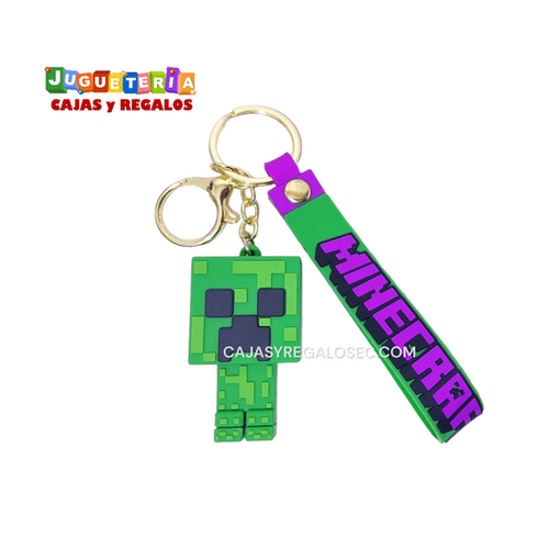 Llavero Minecraft Creeper - P3581 | Cajasyregalosec