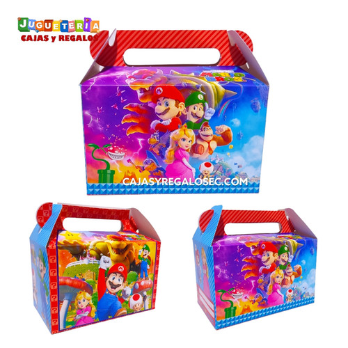 Cajas para Sorpresas - Mario Bros - 12 unidades | Cajasyregalosec