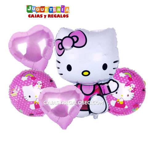 Bouquet Set de Globos - Hello Kitty | Cajasyregalosec