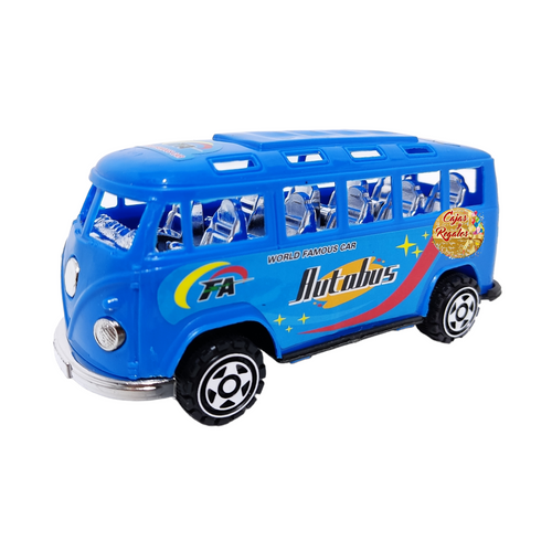 Juguete Carro Buseta Combi a friccion | Cajasyregalosec