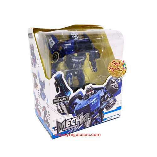 Carro Robots Transformers de Metal - Azul | Cajasyregalosec
