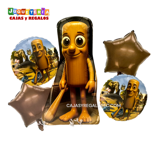 Bouquet Kit de 5 Globos - Meme Italiano Brainrot - Globos Metalico ...
