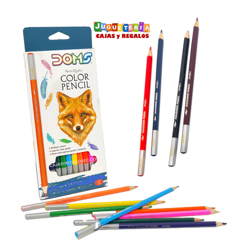 Lapices de Colores - Caja de 12 Colores - P2525 | Cajasyregalosec