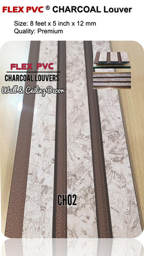 Charcoal Louver/Rafter - CH02, Premium | FLEX PVC