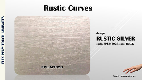 MT02B Rustic Silver Wood Texture Grains | FLEX PVC