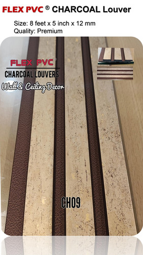 Charcoal Louver/Rafter - CH09, Premium | FLEX PVC