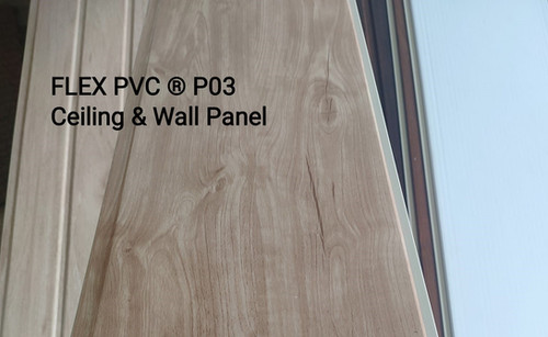 P03 Ceiling & Wall Panel ( 10 Pcs) Size: 10ft x 10inch x 7mm | FLEX PVC