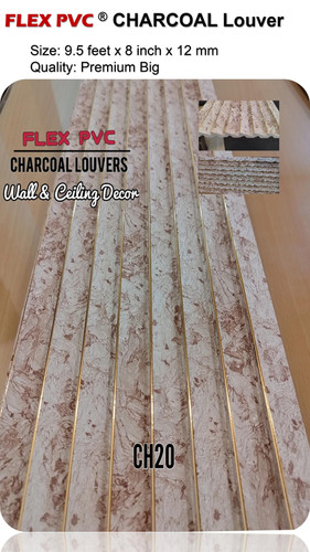 Charcoal Louver/Rafter - CH20, Premium Big | FLEX PVC