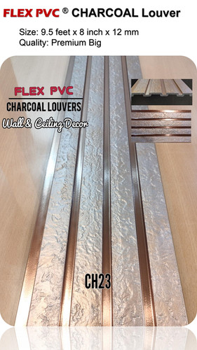 Charcoal Louver/Rafter - CH23, Premium Big | FLEX PVC