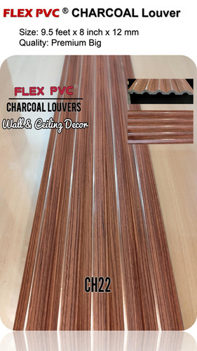 Charcoal Louver/Rafter - CH22, Premium Big | FLEX PVC