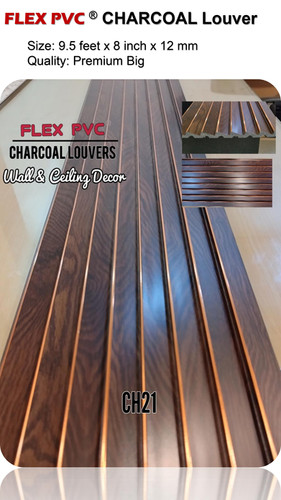 Charcoal Louver/Rafter - CH21, Premium Big | FLEX PVC