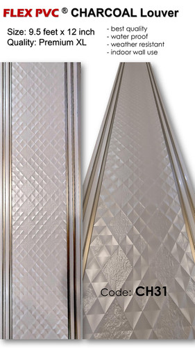 Charcoal Louver/Rafter - CH31, Premium XL | FLEX PVC