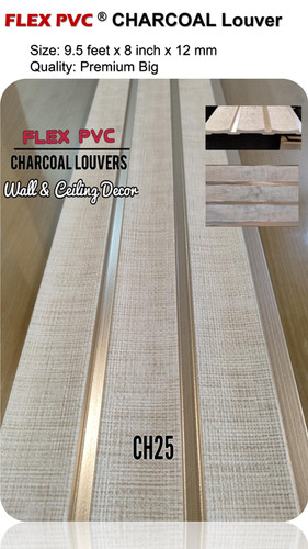 Charcoal Louver/Rafter - CH25, Premium Big | FLEX PVC