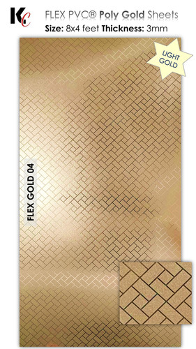 FLEX PVC GOLD 04, size 8x4ft (32 sq. ft.) | FLEX PVC