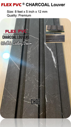 Charcoal Louver/Rafter - CH03, Premium | FLEX PVC