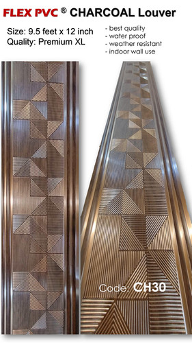 Charcoal Louver/Rafter - CH30, Premium XL | FLEX PVC