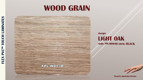 WD03B Light Oak Wood Texture Grains | FLEX PVC