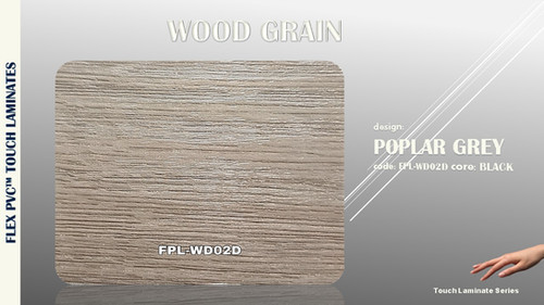 WD02D Poplar Grey Wood Texture Grains | FLEX PVC