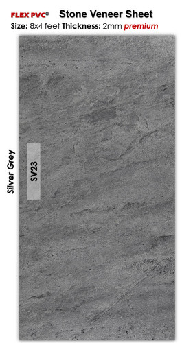 Stone Veneer - SV23 Silver Grey | FLEX PVC
