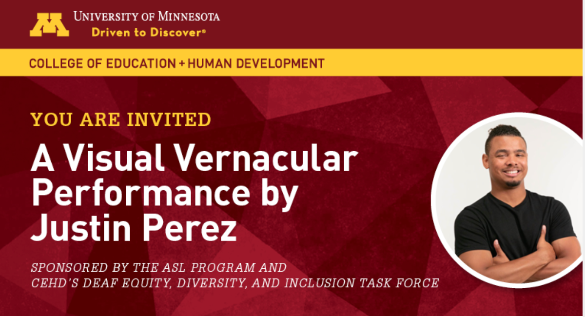 ASL VISUAL VERNACULAR by Justin Perez | Deaf Equity