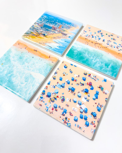 Custom Ceramic Tile Coasters | Claudia Chloe