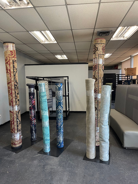 Tiered Rug Towers | Displays of Dalton