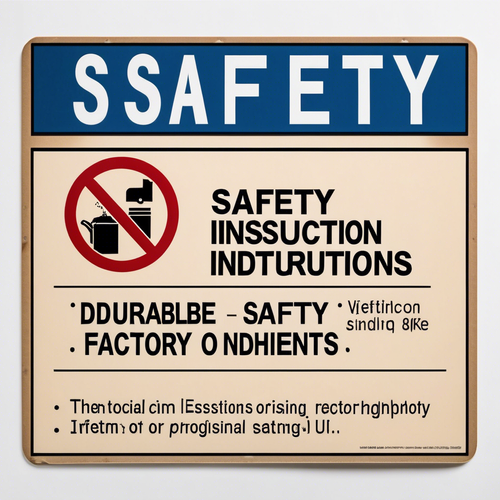Safety Instruction Sign | Cmor Signs