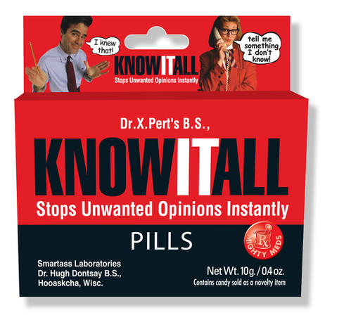 Know It All | gagpillsandgifts