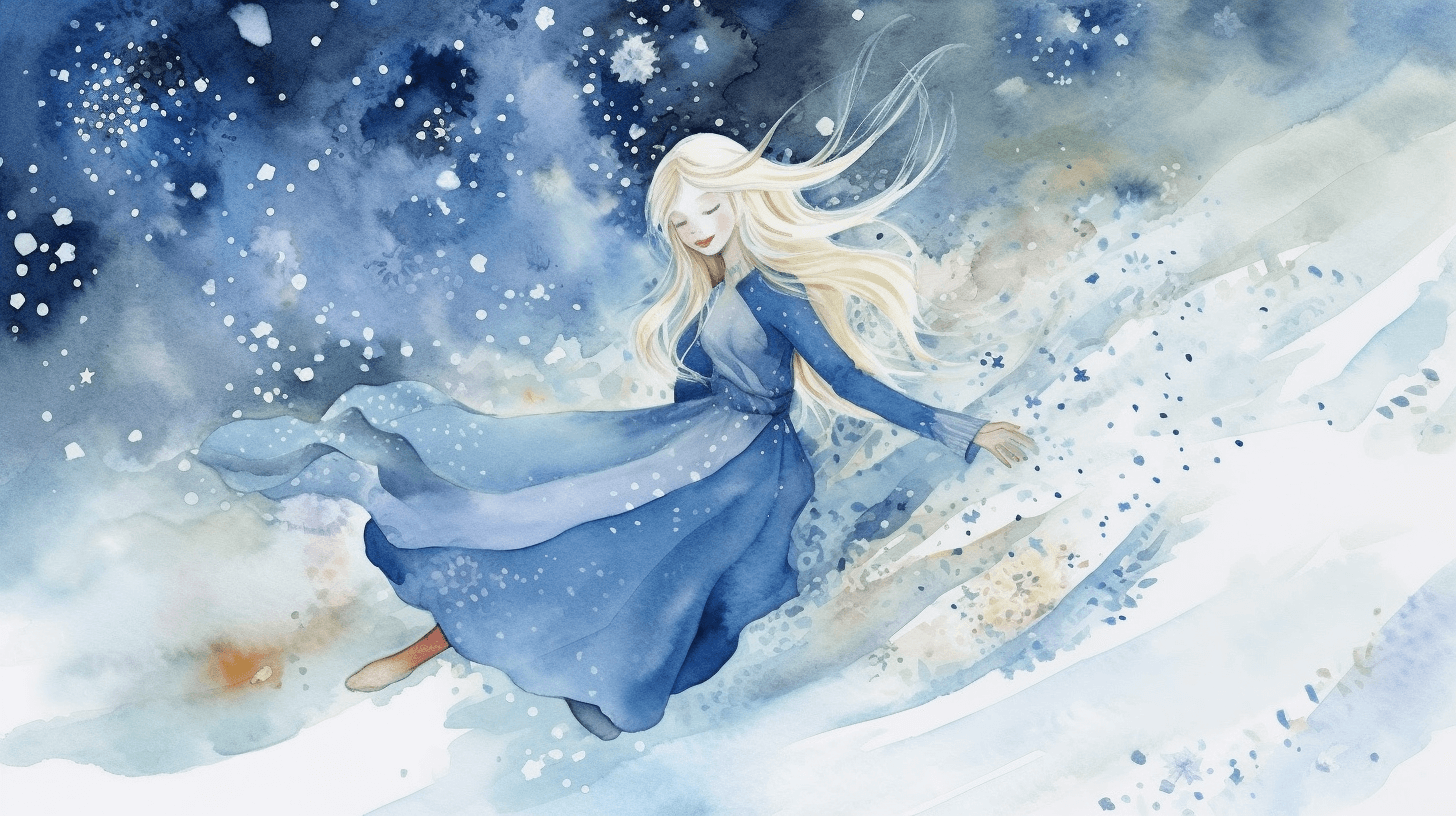 La magie de l'hiver avec la fée des neiges