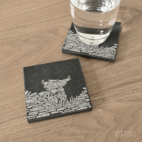 Heilan Coo Coasters | Norse Stone